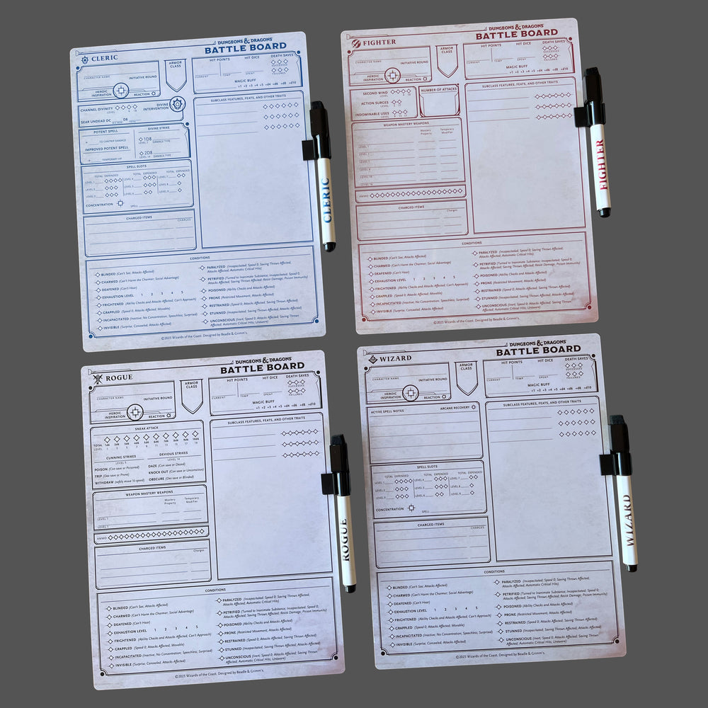 Dungeons & Dragons Battle Boards – Beadle & Grimm's Pandemonium Warehouse