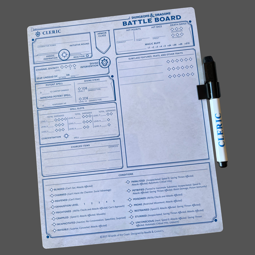 Dungeons & Dragons Battle Boards – Beadle & Grimm's Pandemonium Warehouse
